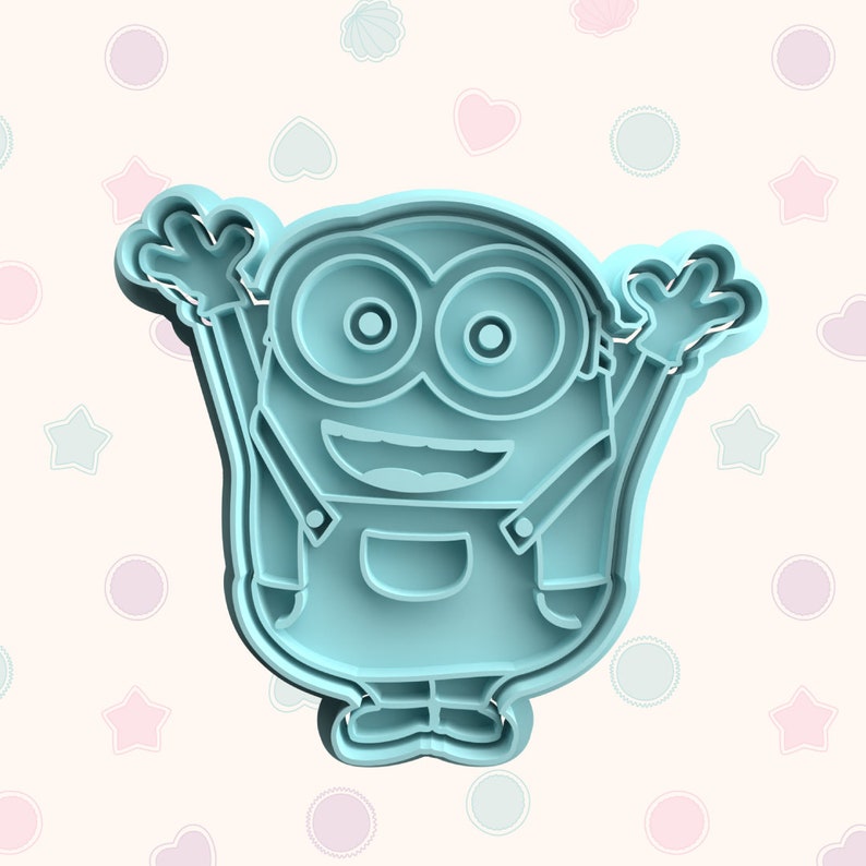 Minion Despicable Me - 4 Designs - Fondant Stamp & Cutter Embosser Set ...