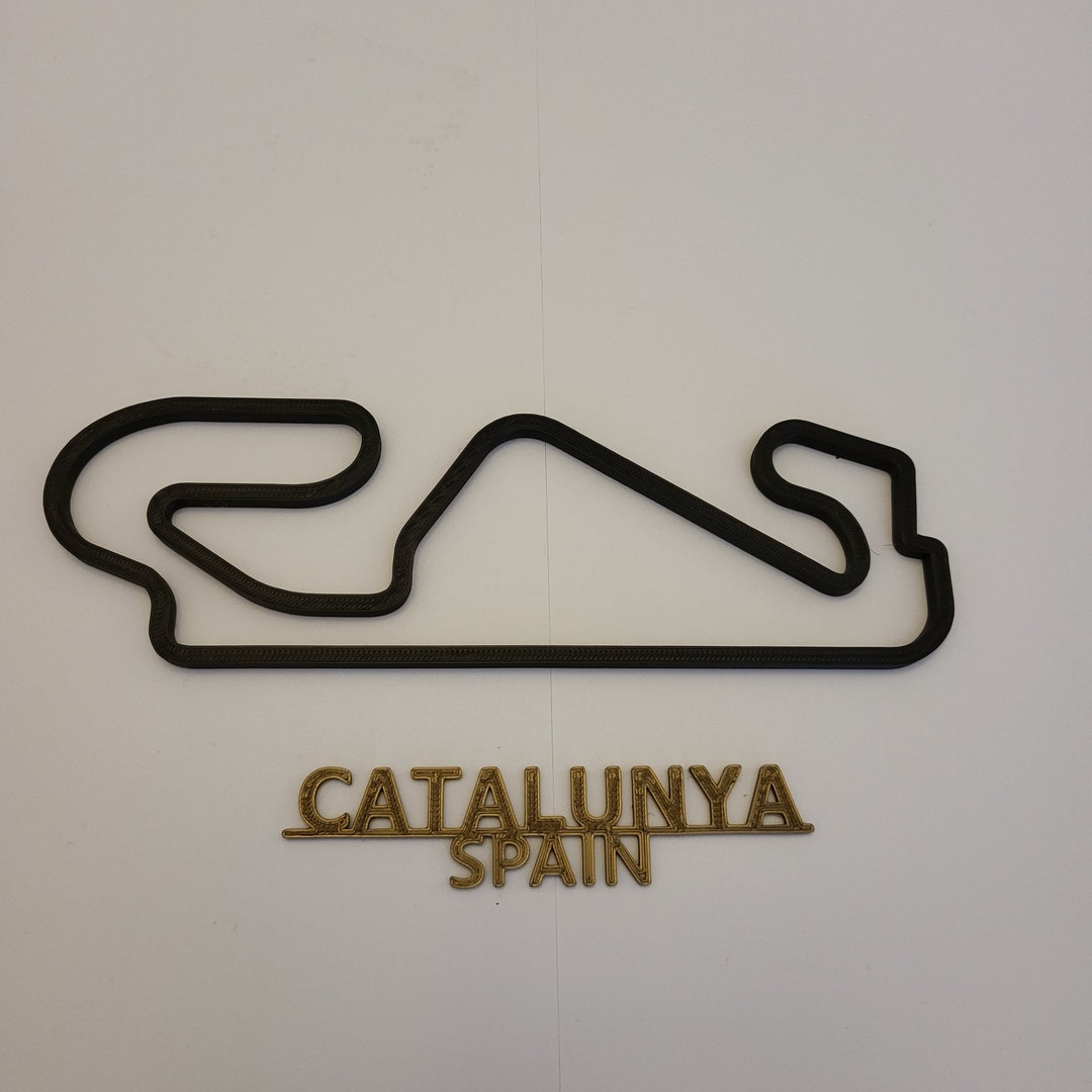 3D Spanish catalunya F1 Race Circuit Wall Art Race Track - Etsy