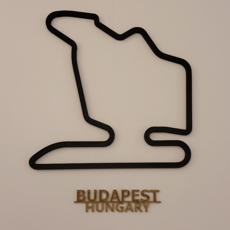 3D Hungarian budapest F1 Race Circuit Wall Art Race Track - Etsy