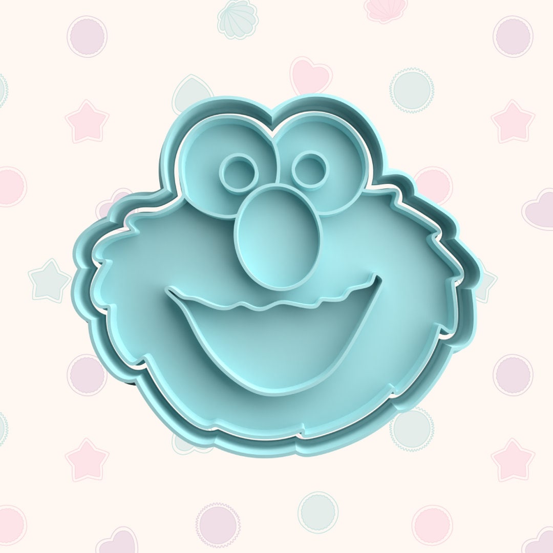 Elmo Fondant Stamp & Cutter Embosser Set - Etsy