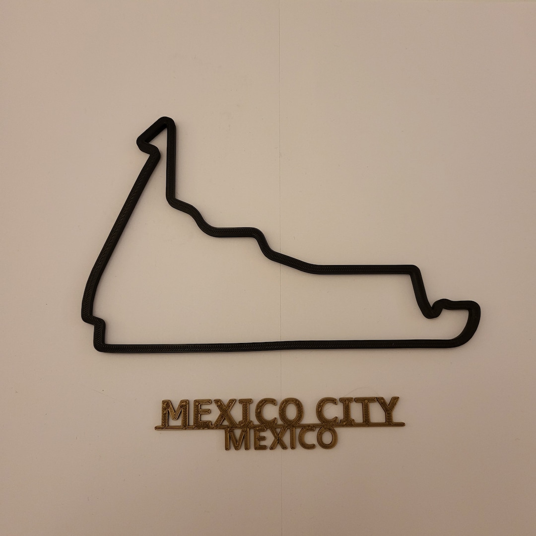 3D Mexican (mexico City) F1 Race Circuit Wall Art Race Track Motorsport ...