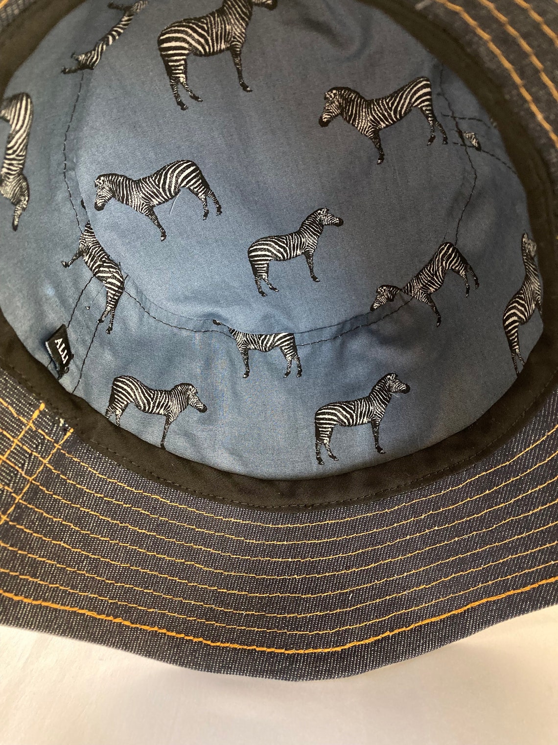 Bespoke Recycled Denim Bucket Hat - Etsy