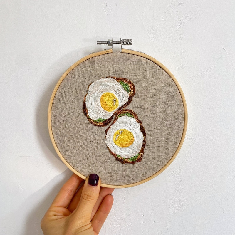 Food Embroidery - Etsy