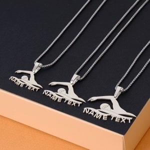 Swimmer Pendant Collection, Elegant Swim Jewelry, Sporty Swimmer Charm ...