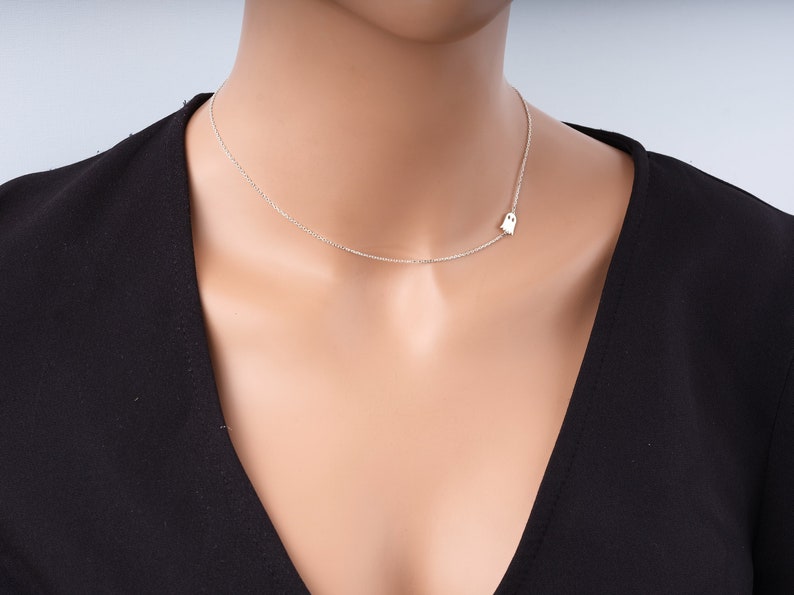 Surprise Your Loved Ones With Sterling Silver Ghost Necklace - Etsy
