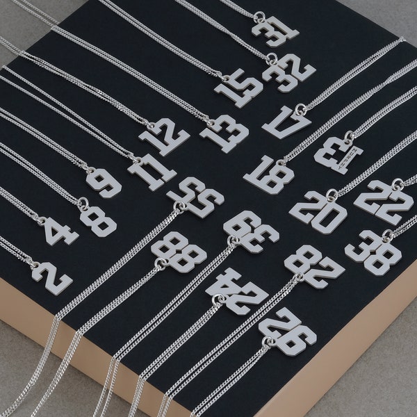 Number Necklace - Etsy