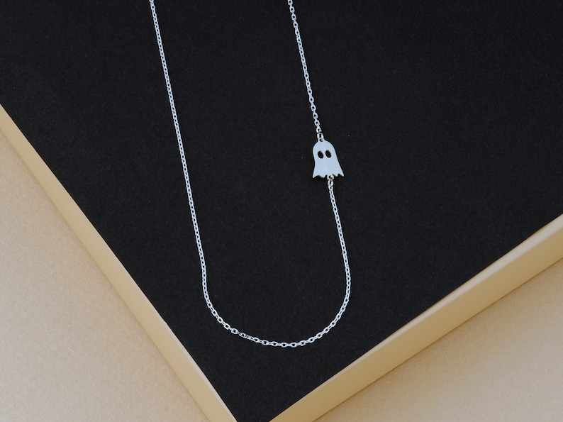 Surprise Your Loved Ones With Sterling Silver Ghost Necklace - Etsy