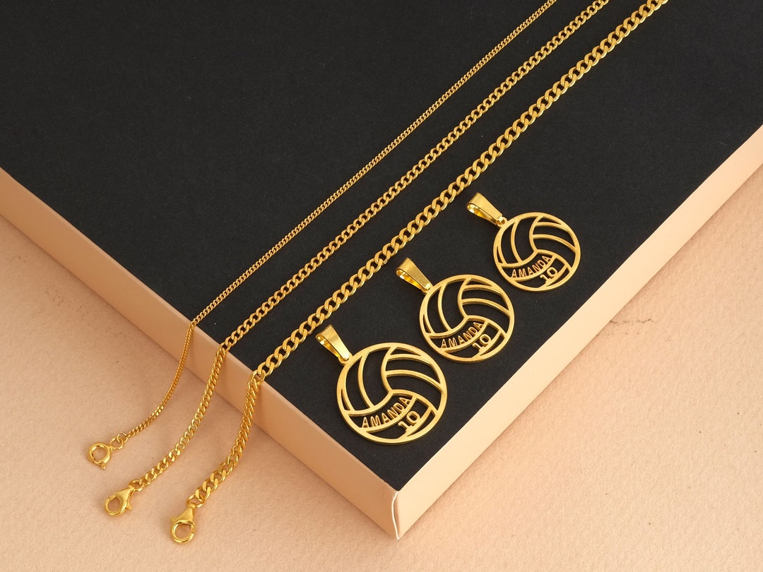 Volleyball Gifts, Name Jewelry for Volleyball Necklace in Sterling ...
