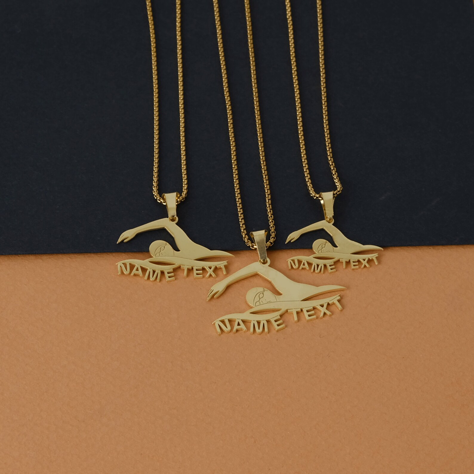 Swimmer Pendant Collection, Elegant Swim Jewelry, Sporty Swimmer Charm ...