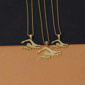 Swimmer Pendant Collection, Elegant Swim Jewelry, Sporty Swimmer Charm ...