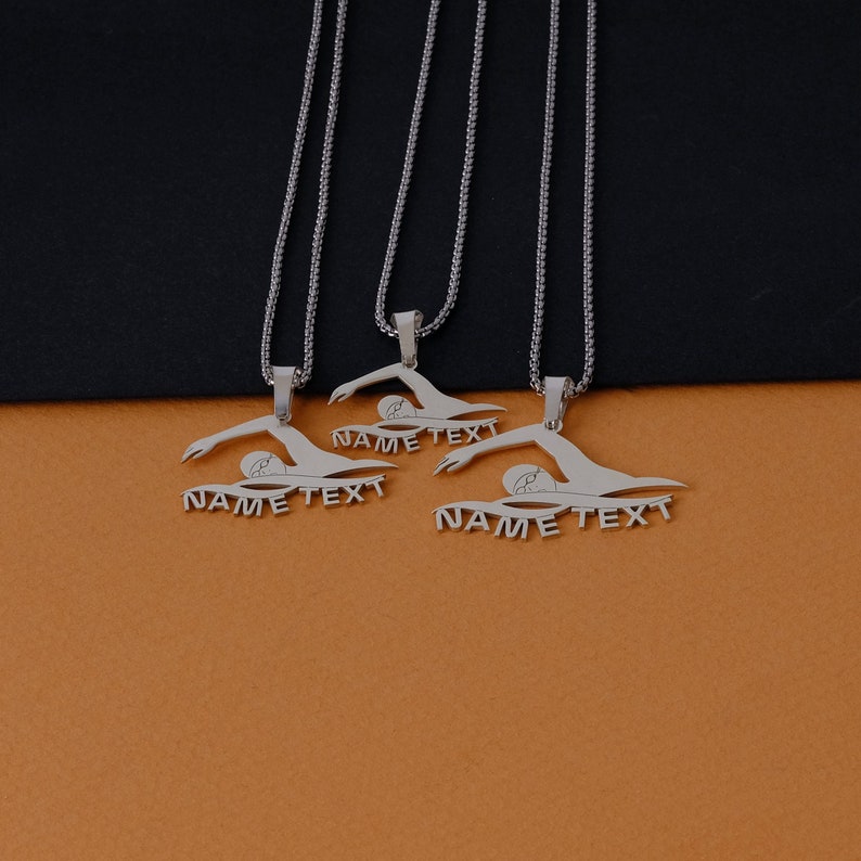 Swimmer Pendant Collection, Elegant Swim Jewelry, Sporty Swimmer Charm ...