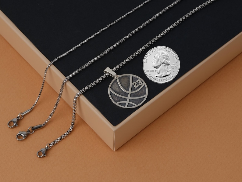 Oxidized Sterling Silver Basketball Pendant Necklace, Sports Jewelry - Etsy