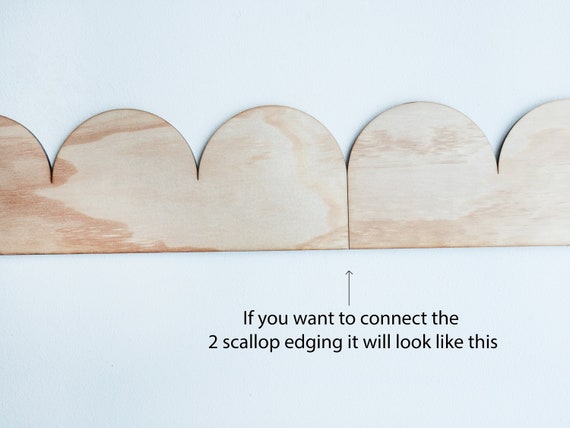 Wood Scalloped Edge Pattern