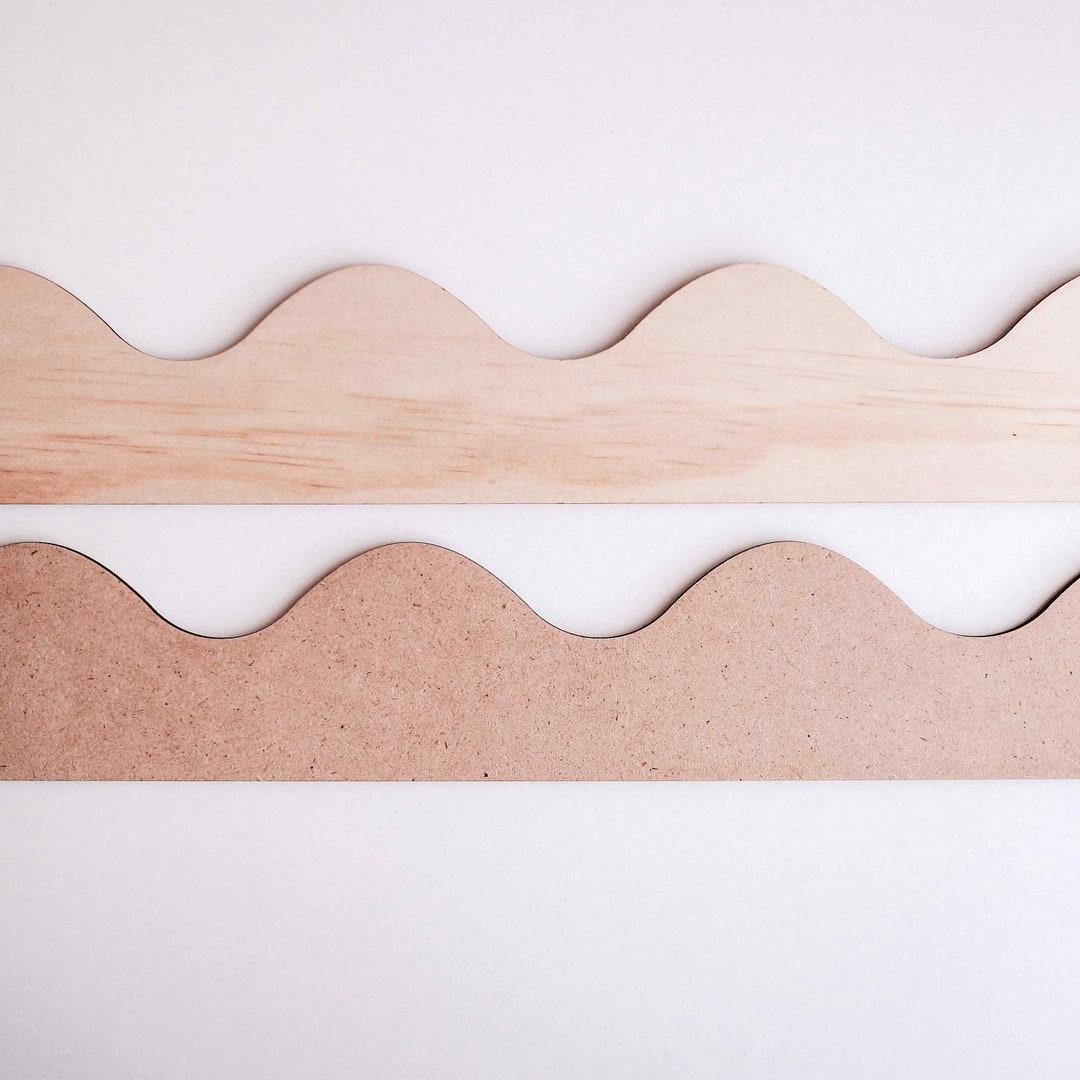 Wavy Trim for DIY (mdf or Plywood) - Wave Pattern MDF Wood Cutout ...