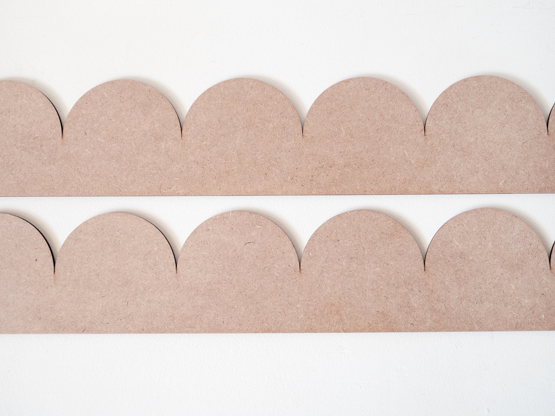 Wooden Scallop Trim - MDF Scallop Pattern, Scallop Edging, Scallop Edge ...