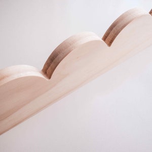 Solid Wood Scallop Trim Pattern - Pine Wood Scallop Edging, Wooden ...