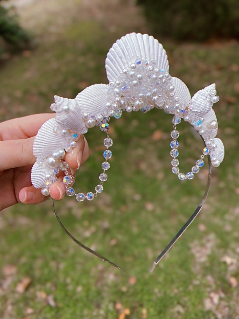 Crystal Mermaid Crown Mermaid Headpiece Faux Pearl Seashell - Etsy