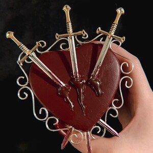 Handmade Three of Swords Trinket Box, Three of Swords Jewelry Box ...