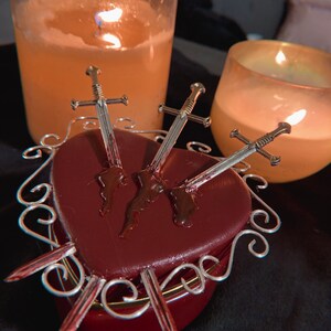 Handmade Three of Swords Trinket Box, Three of Swords Jewelry Box ...