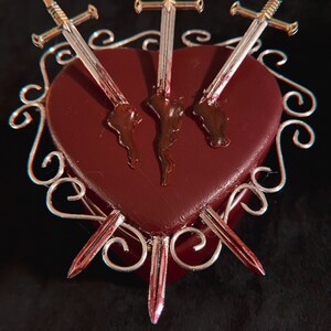 Handmade Three of Swords Trinket Box, Three of Swords Jewelry Box ...