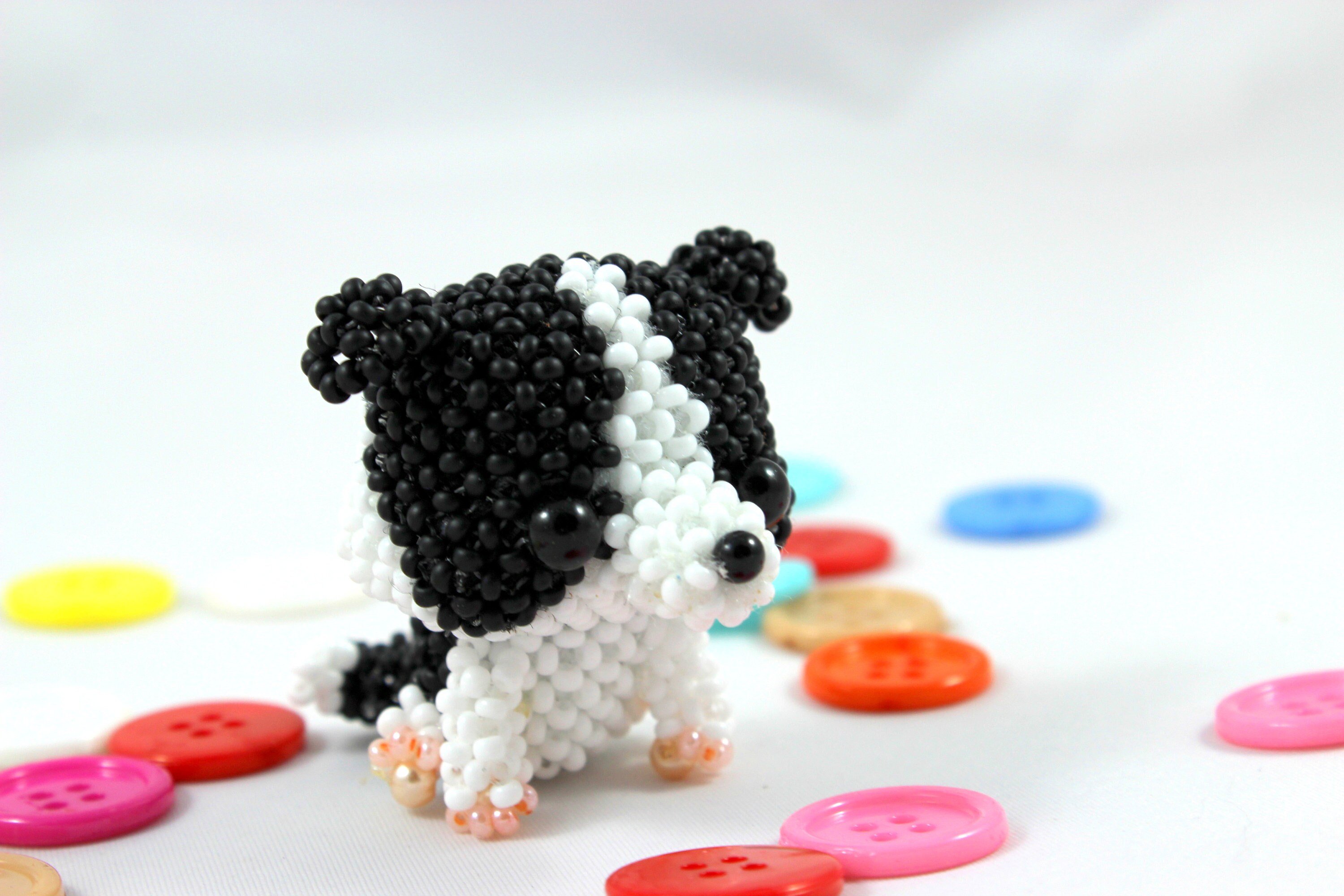 Beaded Animal Instructions Border Collie PDF File German - Etsy