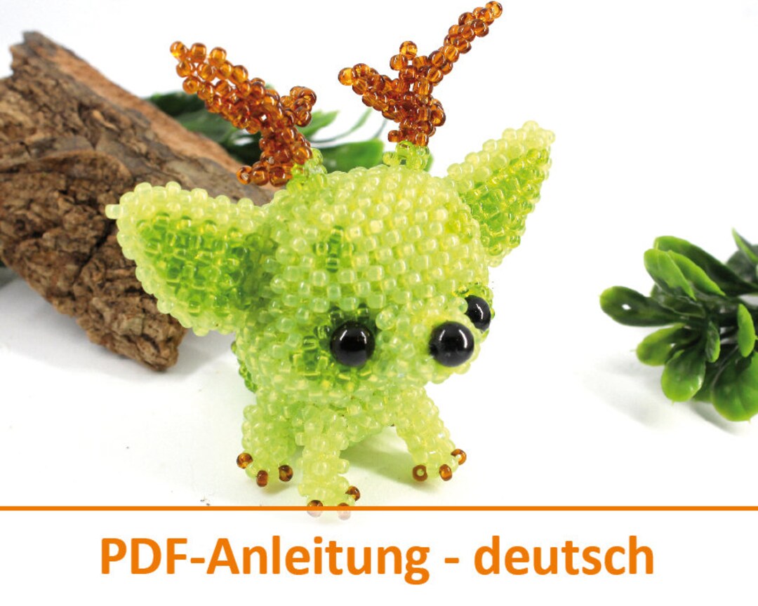 Pearl Animal Instructions Moss Goblin PDF File in German - Etsy