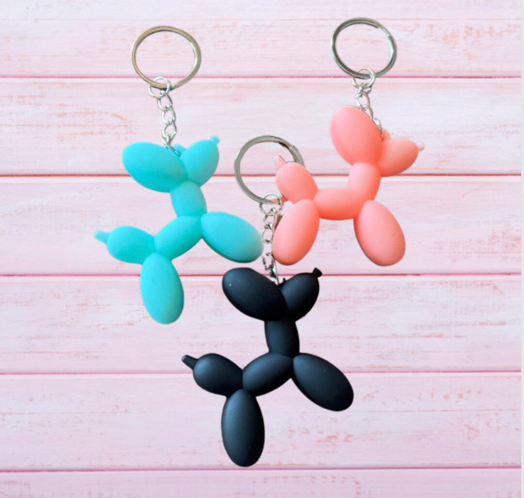 Balloon Dog Keychain Balloon Dog Balloon Animal Dog Party - Etsy