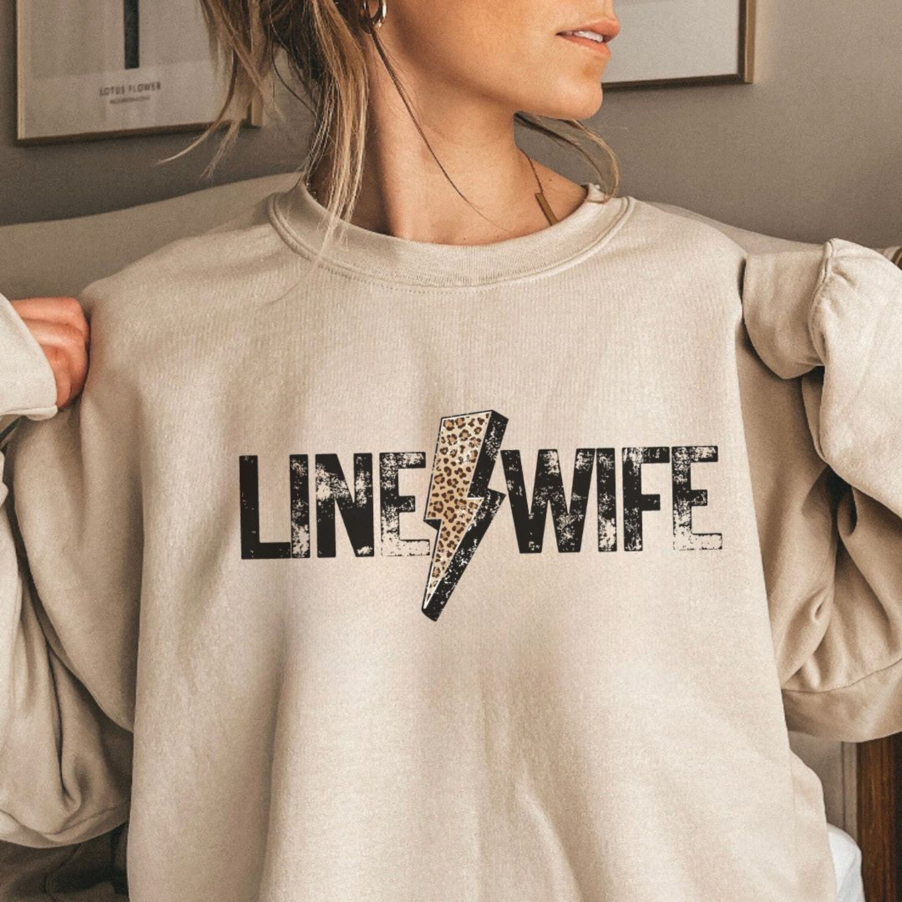 Line Wife Shirt, Linewife Sweatshirt, Line Wife, Linemans Wife, Lineman ...