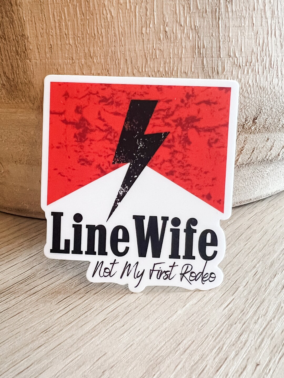 Line Wife, Linewife Sticker, Funny Lineman Gifts, Hard Hat Sticker ...