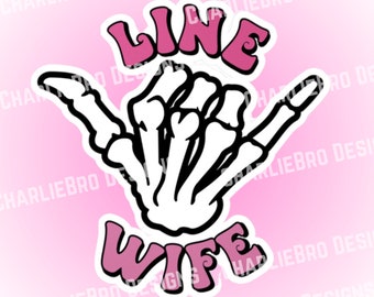 Line Wife Decal Linewife Decal Lineman Wife Decal Journeyman Lineman ...