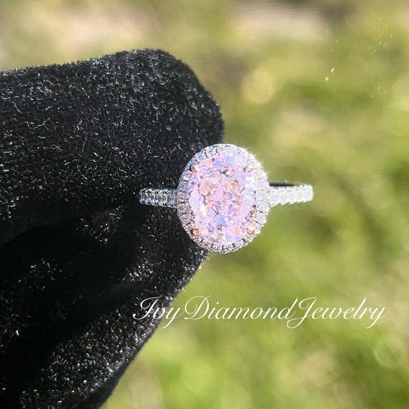 Pink Engagement Ring - Etsy