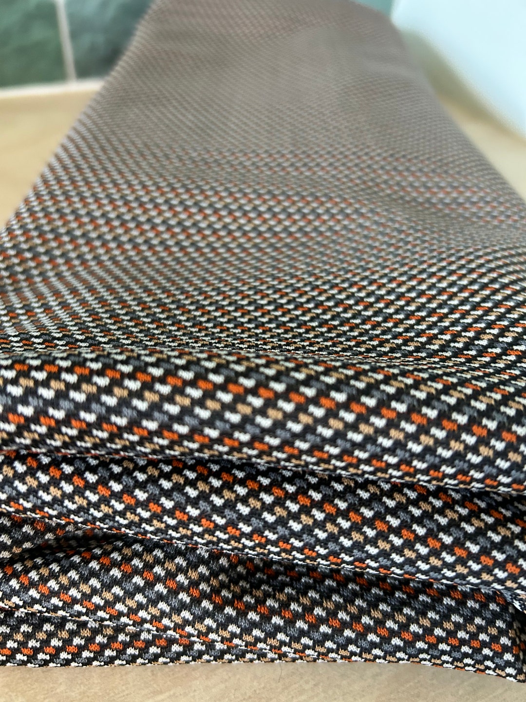 Vintage Piece of Crimplene Fabric From the 60s in Cute - Etsy