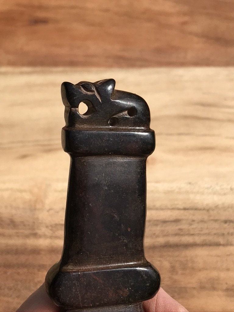 Hand Carved Athame 5 inches Jade Stone Lion Protective | Etsy