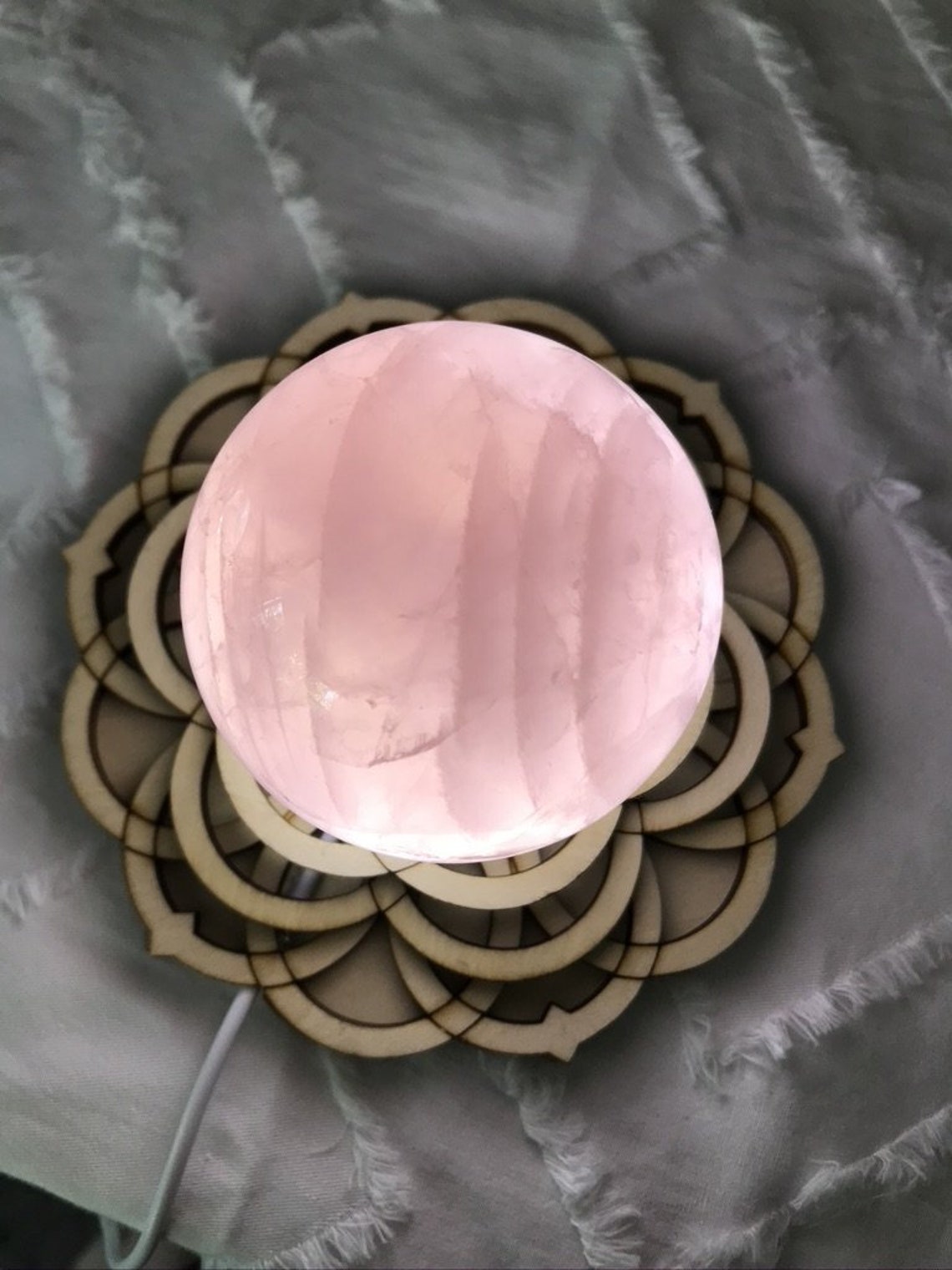 Flower of Life Lighted Sphere Stand LED Light Stand White | Etsy