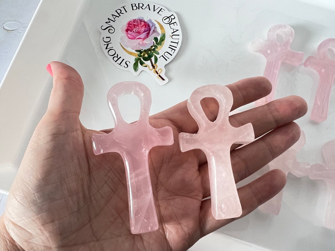 Rose Quartz Ankh for Love Expansion, 3 Inch - Etsy