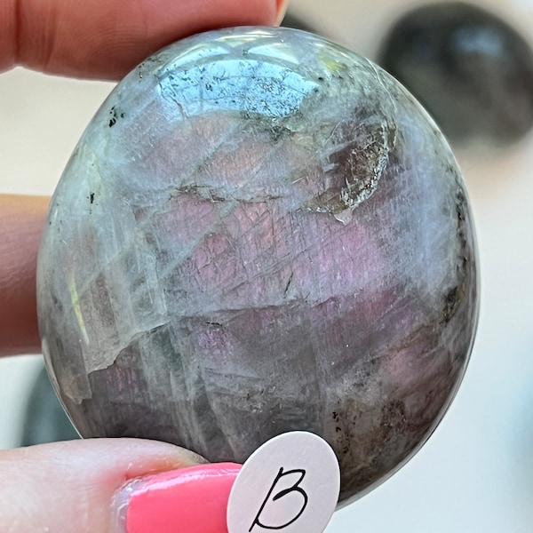 Rainbow Labradorite Palm Stone - Etsy