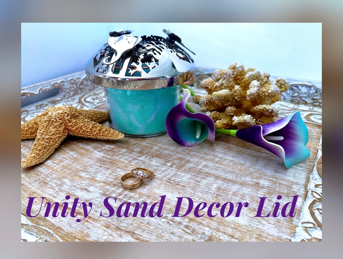 Universal Adjustable Candle Topper Ocean Design With Stingrays Swimming in the Coral Reef - Etsy