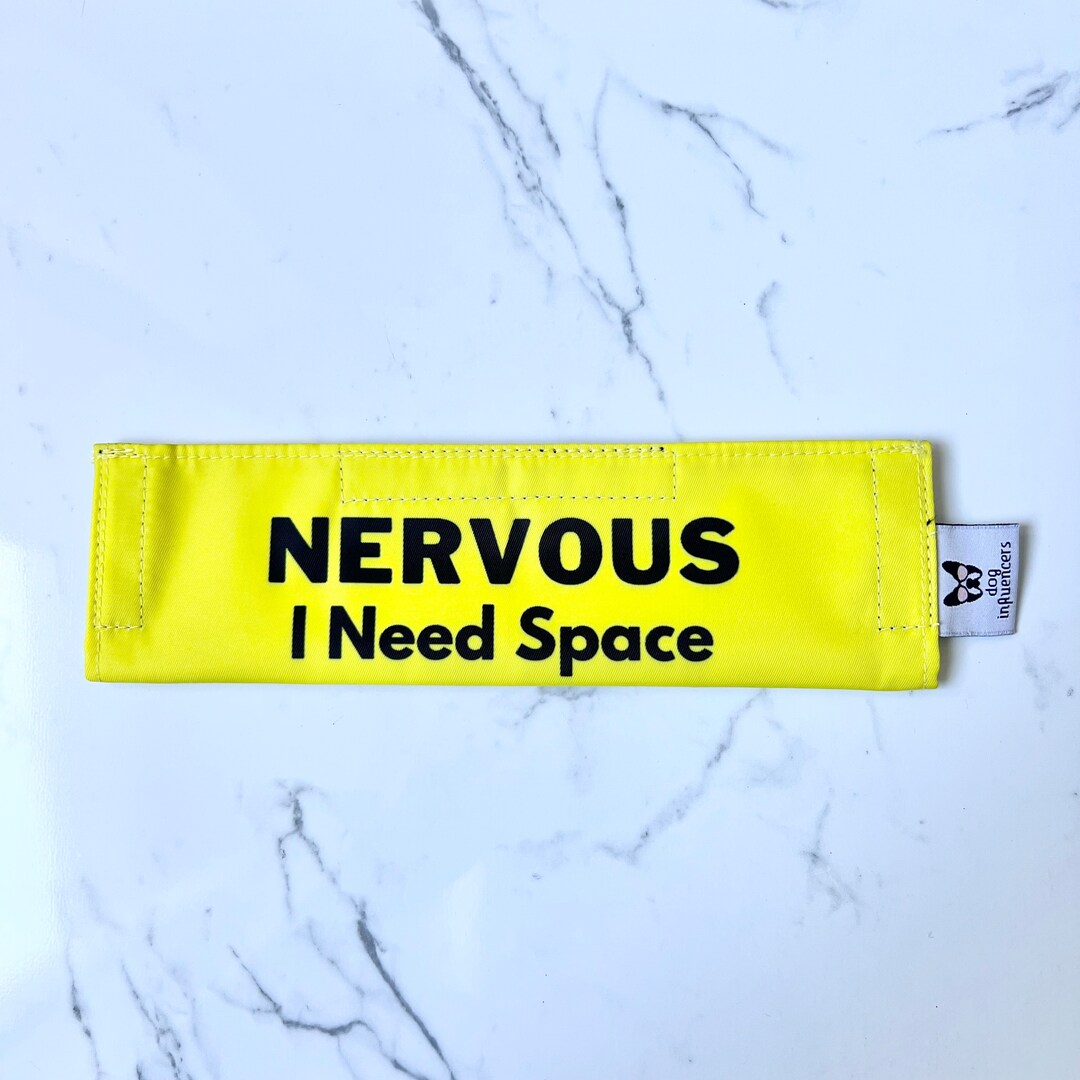 Lead Sleeve for Nervous Dog, Anxious Dogs Leash Sign, Anxiety Leash ...