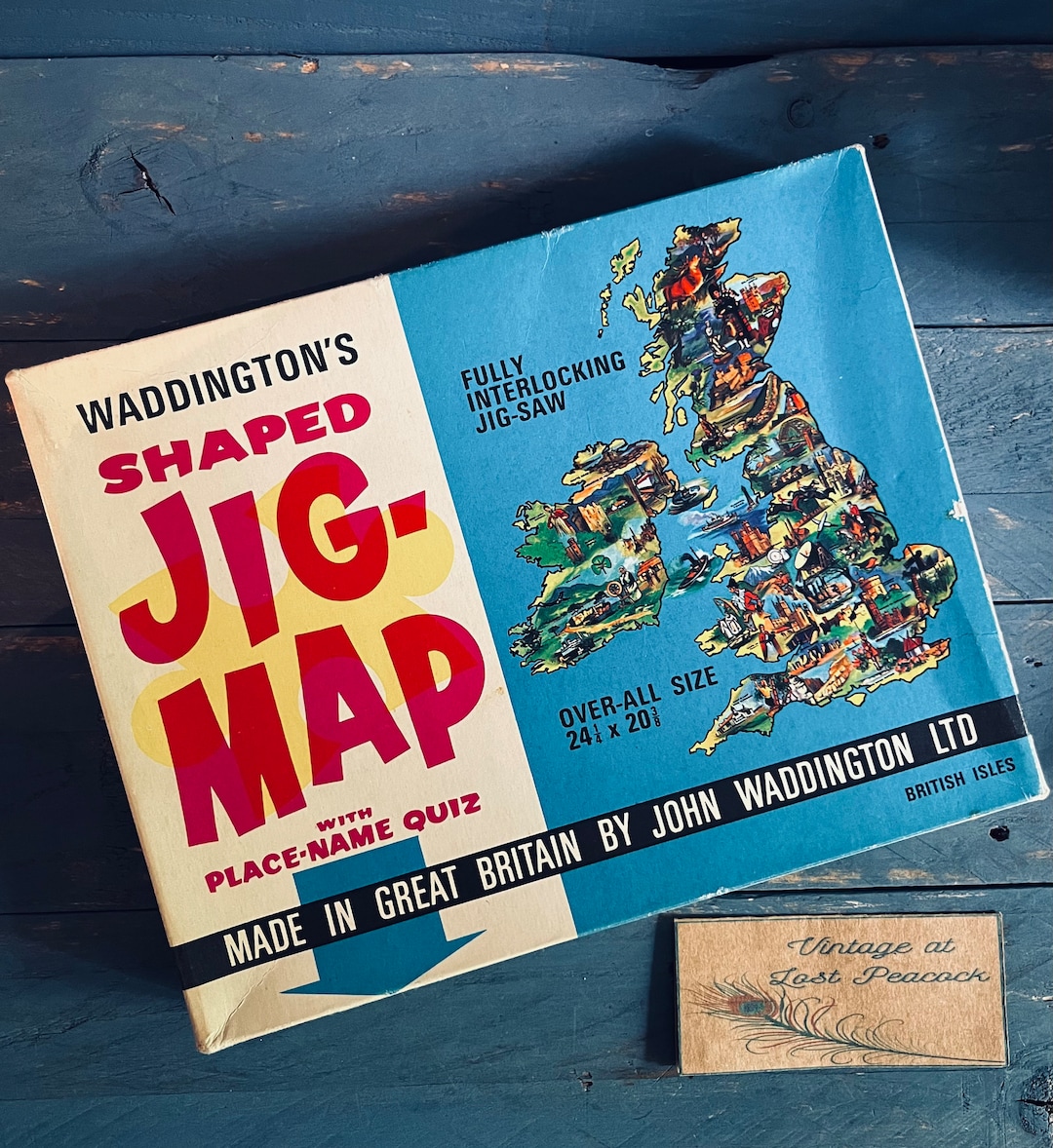 Waddingtons Shaped Jig Map British Isles 1970s - Etsy