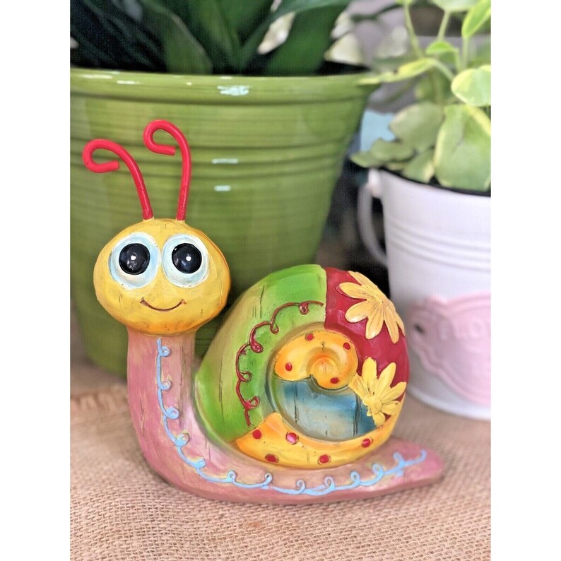 Whimsical Garden SNAIL Resin Statue Lawn Yard Snail Figure - Etsy