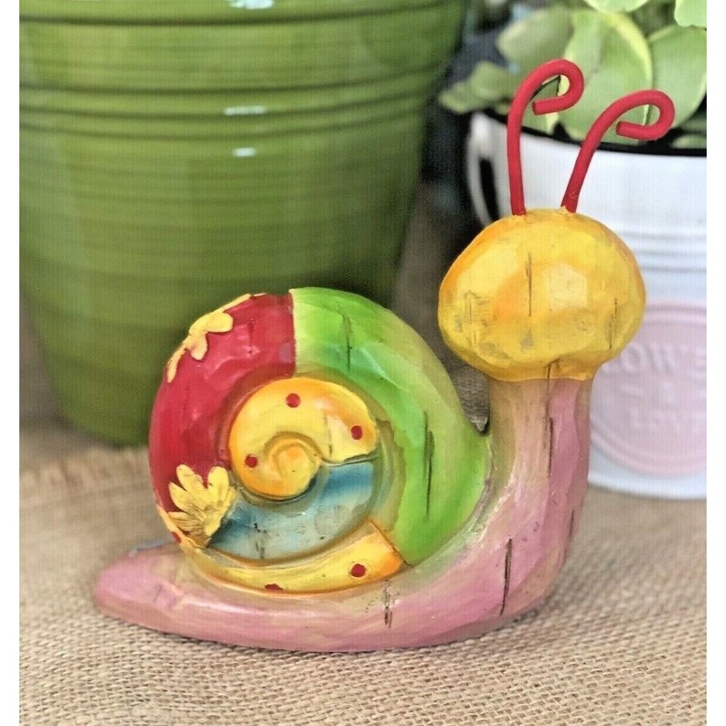 Whimsical Garden SNAIL Resin Statue Lawn Yard Snail Figure - Etsy