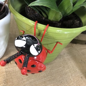 Spring Time pot Percher ladybug New Add Flare to Your Potted Plants or ...