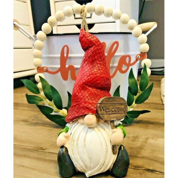 Gnome Holding Sign Svg - Etsy