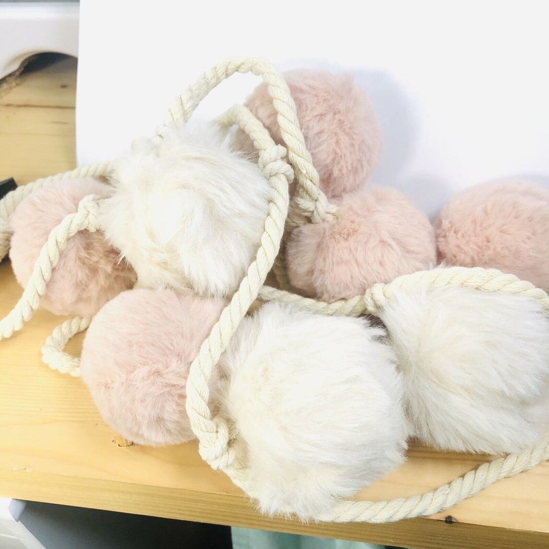 The Christmas Shoppe 6ft. Pink & Ivory Garland - Etsy