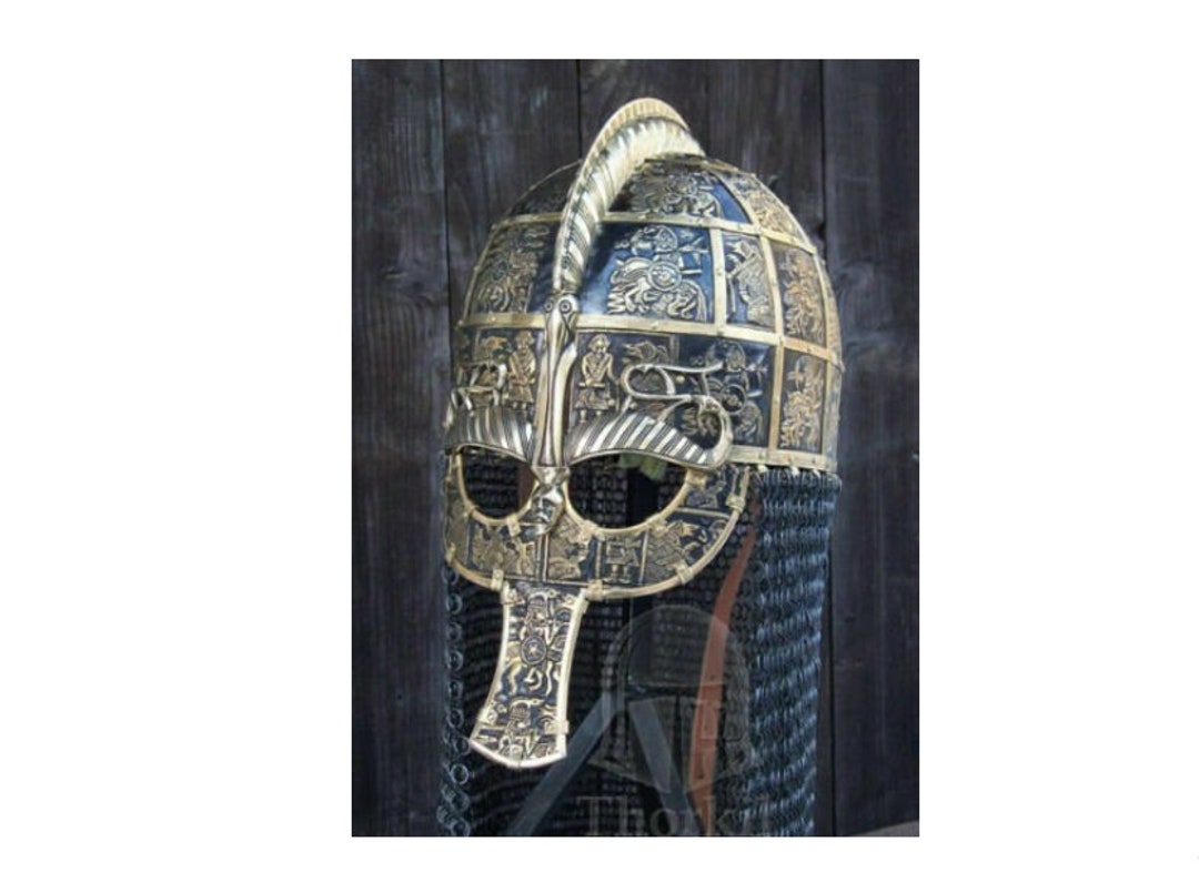 16 Gauge Medieval Replica of Vendel 1 Helmet Fully Covered W - Etsy