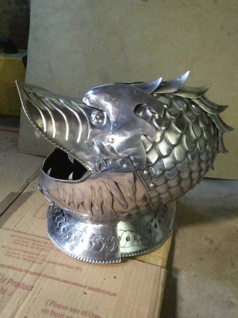 Medieval Helmet Old Mythological Face Helmet Battle-ready - Etsy