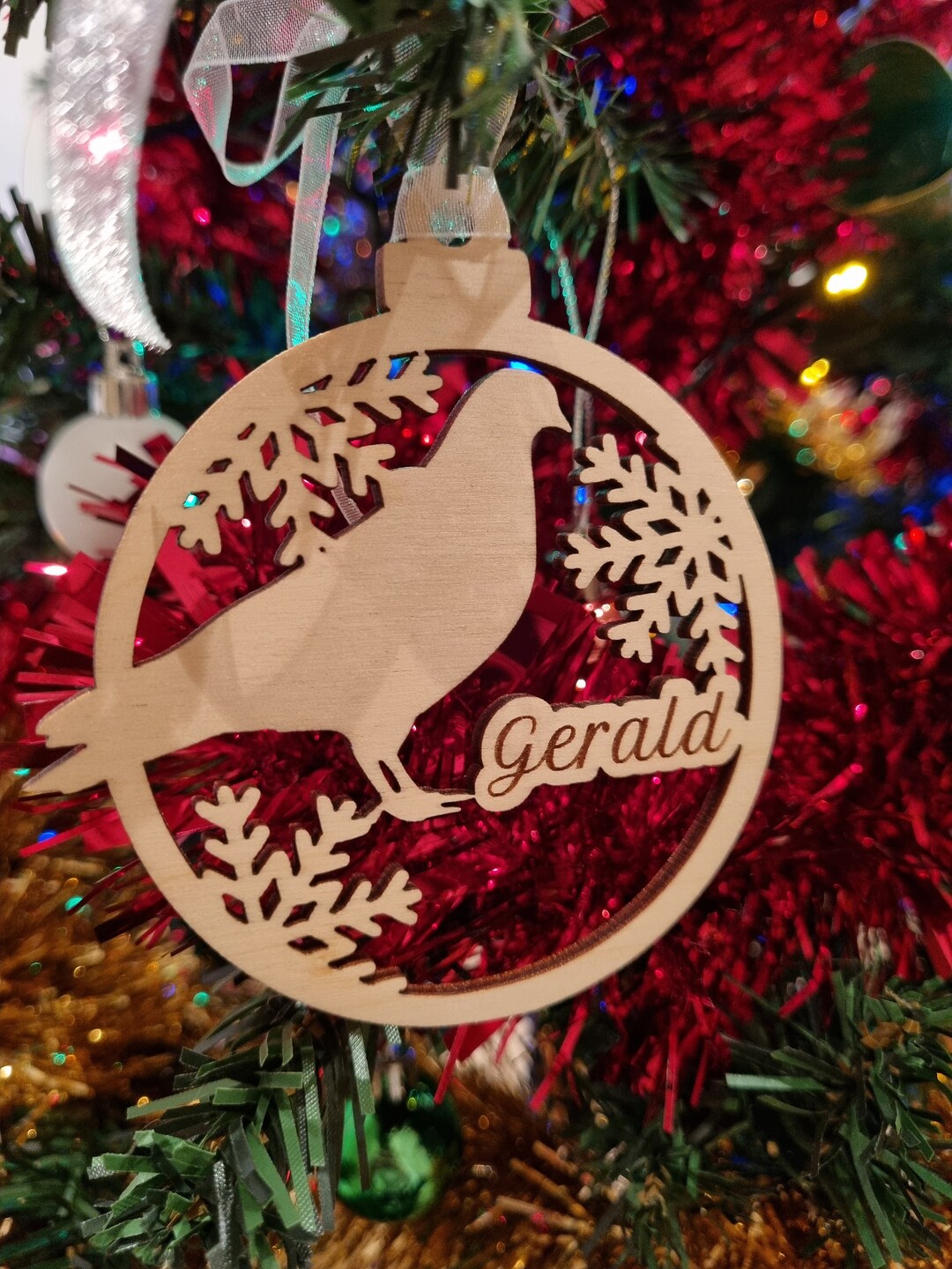 Pigeon Christmas Ornament | Christmas Tree Decoration | Pigeon ...