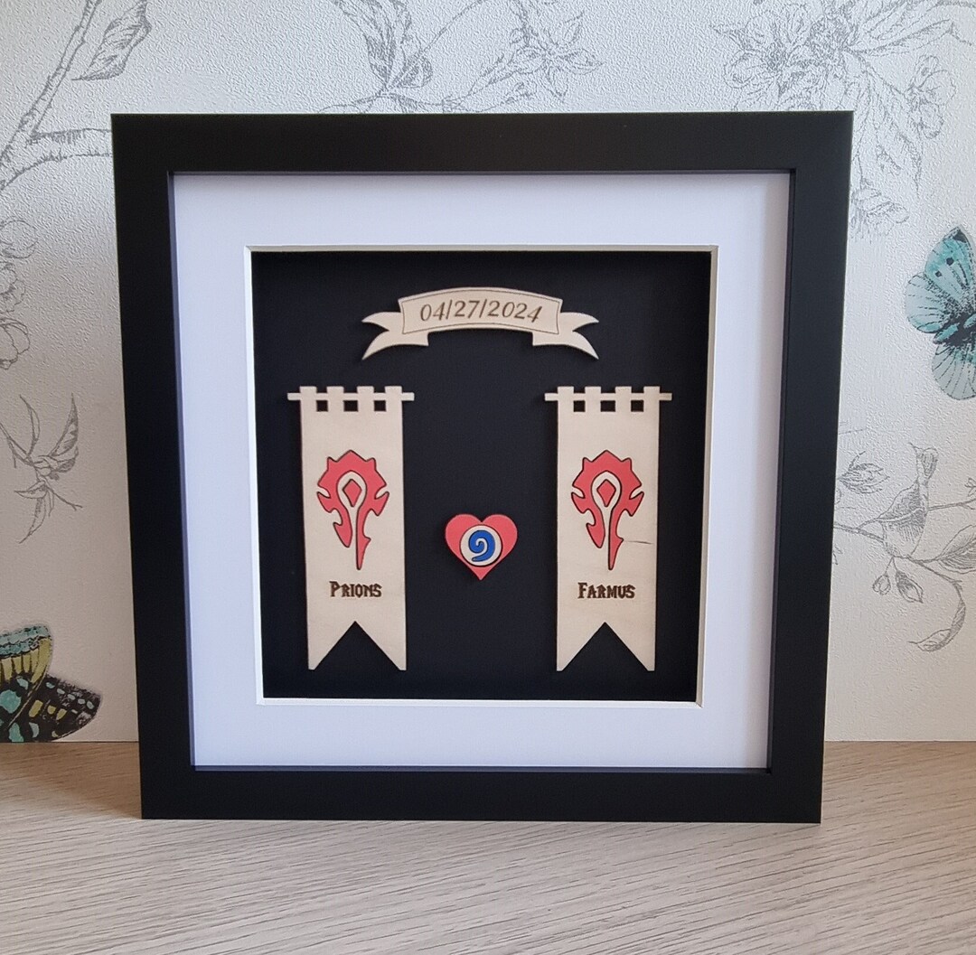 World of Warcraft Personalised Frame (in Colour) - World of Warcraft ...