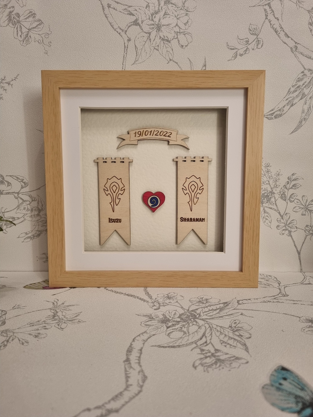 World of Warcraft Personalised Frame World of Warcraft Couples WOW ...