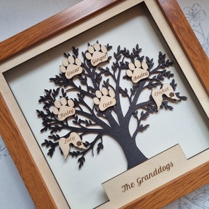 Personalised Tree of Life for Granddogs Granddogs Family Tree Granddog ...